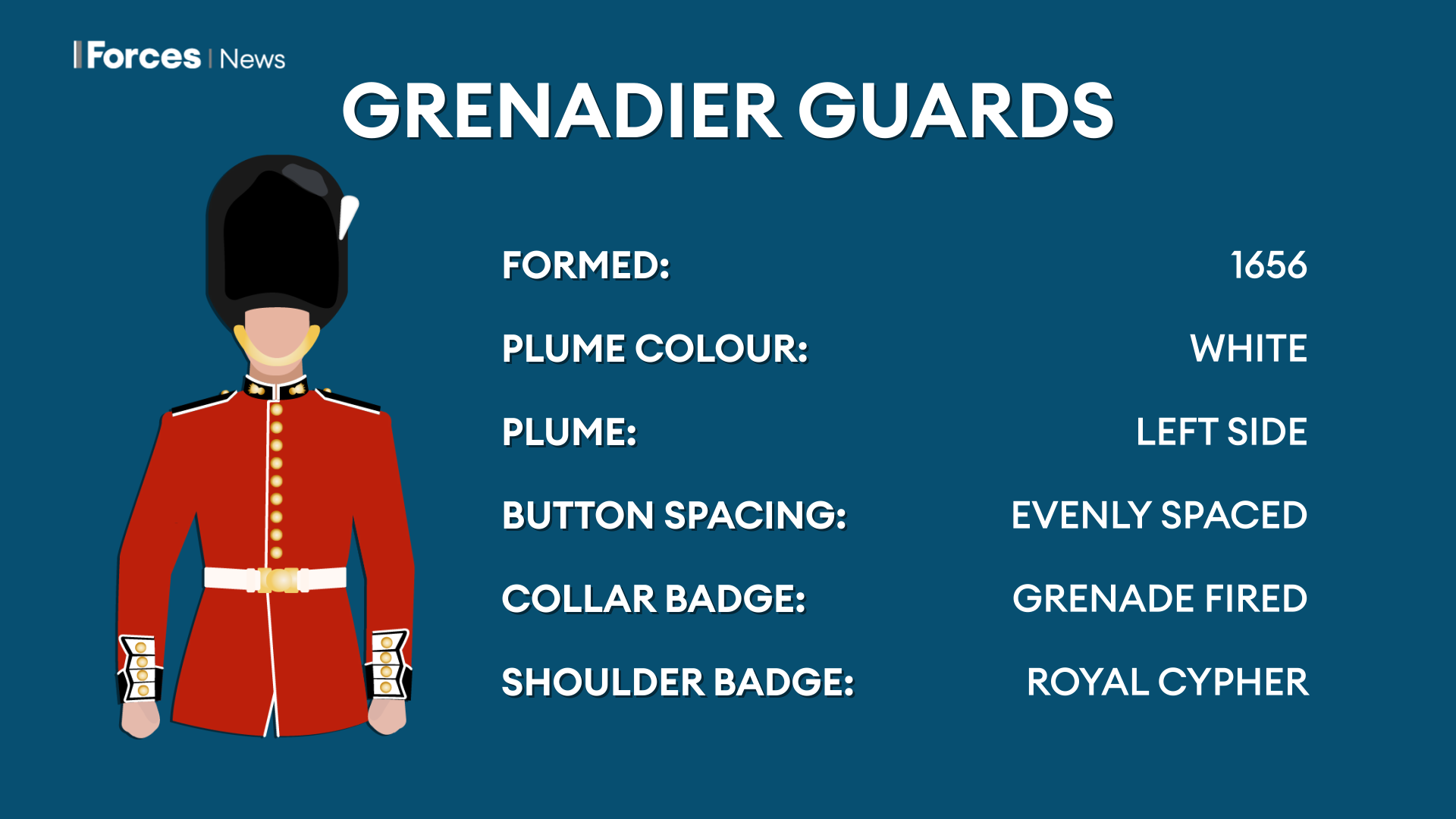 Know your uniforms: The seven regiments of the Household Division explained